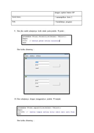Form Dengan FormMDI Delphi 7 PDF