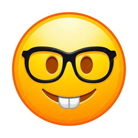Смайлик высшего качества Nerd Emoji Смайлик с прозрачными очками смешное желтое лицо с очками в