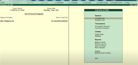 ledger in tally create delete and alter data