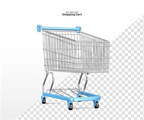 Premium PSD Shopping Cart D Render Isolated