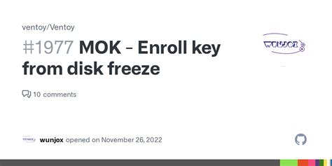 Mok Enroll Key From Disk Freeze · Issue 1977 · Ventoyventoy · Github