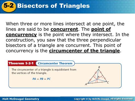 Ppt Prove And Apply Properties Of Perpendicular Bisectors Of A Triangle Powerpoint