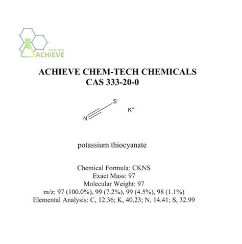 칼륨 티오 시아 네이트 솔루션 Cas 333 20 0 공급 업체 제조업체 공장 도매 가격 블룸 기술