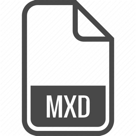Document File Format Mxd Type Icon