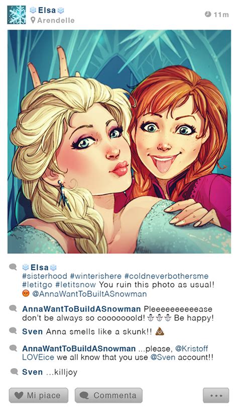 Selfie Fables What If Disney Stories Have Instagram On Behance