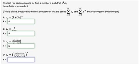 point for each sequence gn find a number k such that nk an has a finite