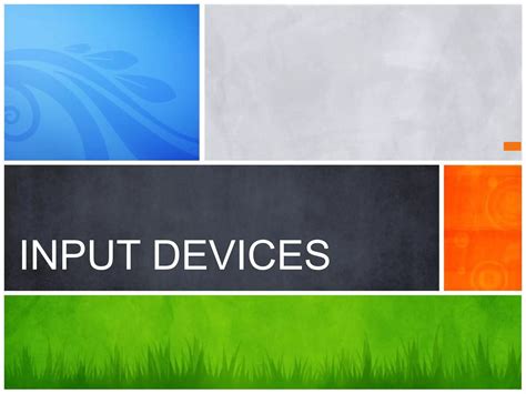 Input Devices PPT
