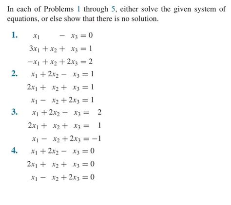 solved in each of problems 1 through 5 either solve the