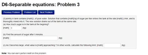 solved d6 separable equations problem 3 previous problem