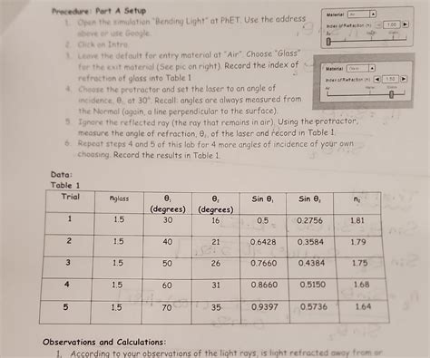 Solved Procedure Part A Setup 1 Open The Simulation