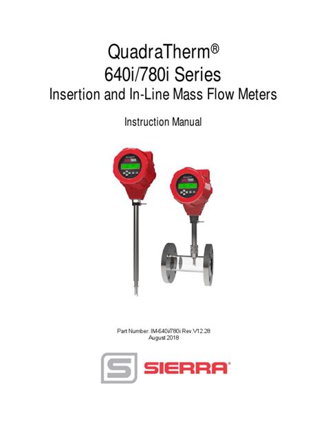 sierra 640i and 780i manual pdf flow measurement electrical wiring