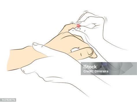 손 마사지 클로즈업 물리 치료사는 두통과 다른 통증을 완화하기 위해 여성 손바닥에 특별한 점을 누릅니다 건강 및 웰빙 지압 조작