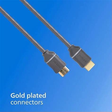 Gray Philips Hdmi Cable 20 4k 5mswv5650g00 Grey 180 Gbps At Rs