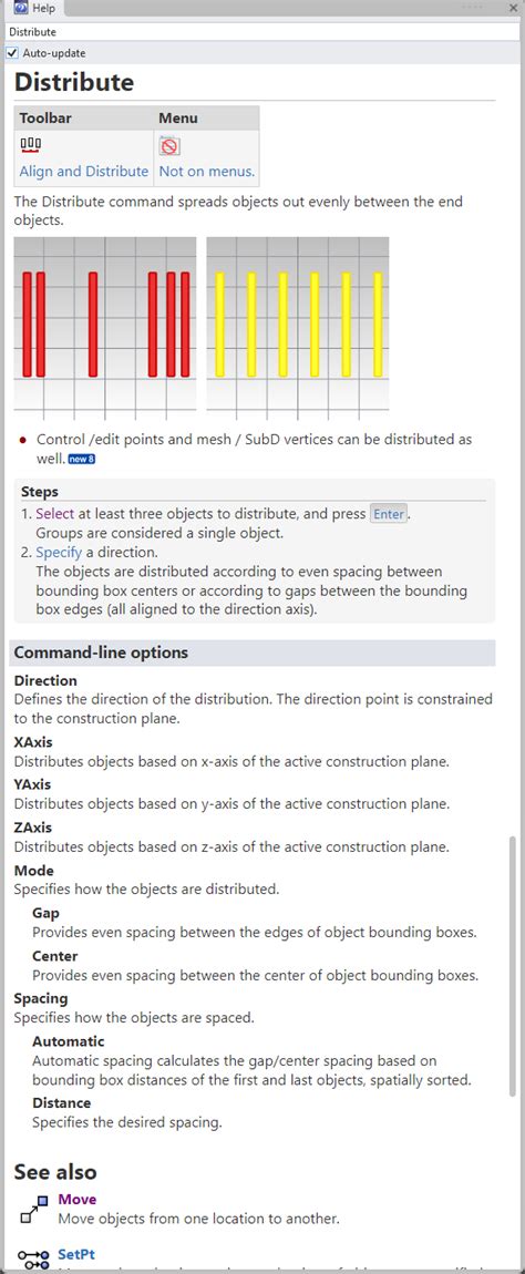 At Issue With Distribute Command Rhino For Windows Mcneel Forum