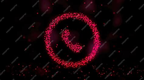 Premium Photo Animation Of Plexus Network From Call Symbol On Colorful Background With Flowing