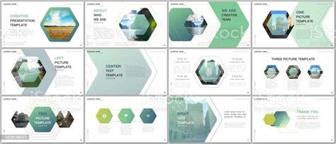 최소한의 프리젠 테이션 디자인 육각 형 디자인 배경 포트폴리오 벡터 템플릿 육각 형 스타일 패턴 프리젠 테이션 슬라이드 전단지