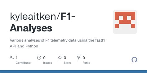 github kyleaitken f1 analyses various analyses of f1 telemetry data
