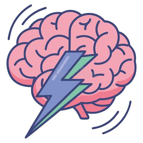 Brain Storm Energy Lightning Stock Vector Illustration Of Light Power 356410863