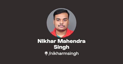 nikhar mahendra singh linktree