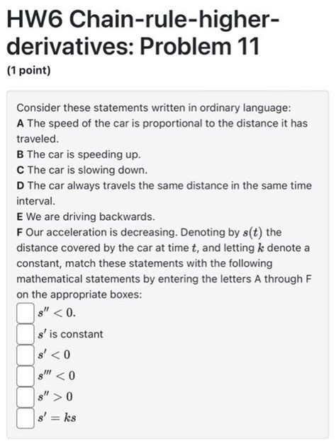 solved hw6 chain rule higherderivatives problem 11 1