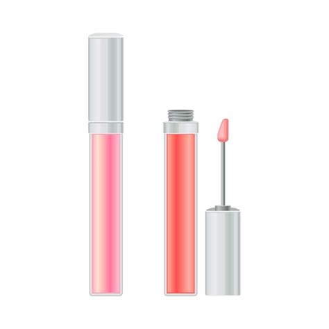Premium Vector Lip Gloss Or Gloss Stick As Decorative Cosmetics Or