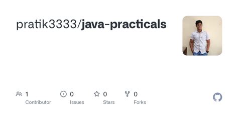 github pratik3333 java practicals