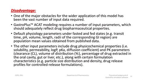 Theoretical Background On Gastroplus Simulation Software Pptx