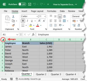Separate Excel Sheets Into Separate Files Easy Ways