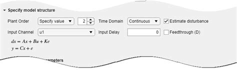Estimate State Space Model Using Time Or Frequency Data In The Live