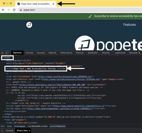 how to set up an accessible page structure and navigation pope tech blog