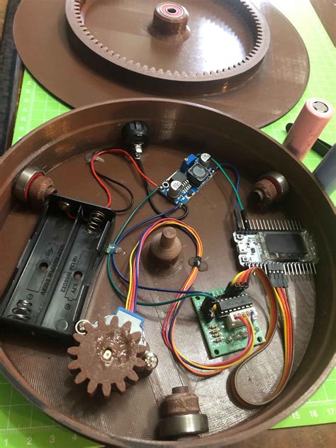 Rotating Turntable Esp32 Wifi Web Interface 28cm Diameter By Beppeita