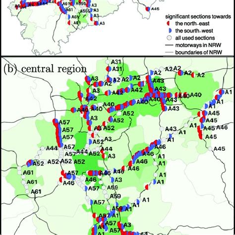 Geographic Distributions Of The Significant Sections For The Largest