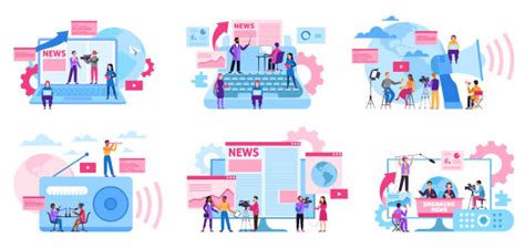 미디어 관련 직업 스톡 사진 및 일러스트 Istock