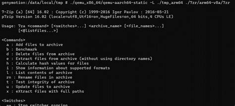 记录 Android终端直接运行qemu User Static，附p7zip跑分效率参考 多图 哔哩哔哩