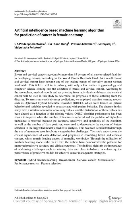 artificial intelligence based machine learning algorithm for prediction