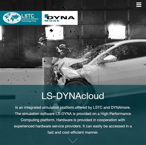 Ls Dyna In The Cloud For The First Time — Ls Dyna Fem Software Und Dienstleistungen Von Dynamore