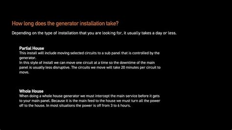 How Long Does It Take to Install a Generator: Quick and Easy Guide | Pro Tools Advisor