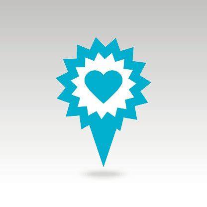 Heart Pin Map Icon Map Pointer Markers Royalty Free Vector Stock FreeImages