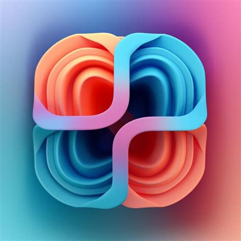 Premium Ai Image A Close Up Of A Colorful Object With A Curved Design