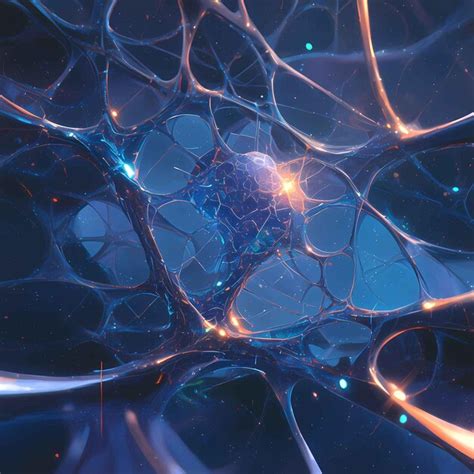 Premium Photo Neural Network Abstract Representation Hightech