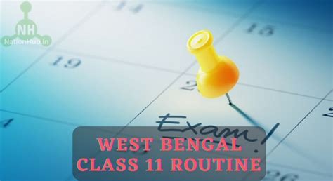 West Bengal Class 11 Routine 2025 Pdf ‣ Wbchse 11th Class Exam Date