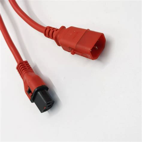 Locking Data Center Power Cables Iec 60320 P Lock C14 To C13 Server Rack Power Cords Plug Pdu