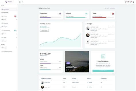 Ameen Bootstrap Admin Dashboard Html Template Gpl Pack