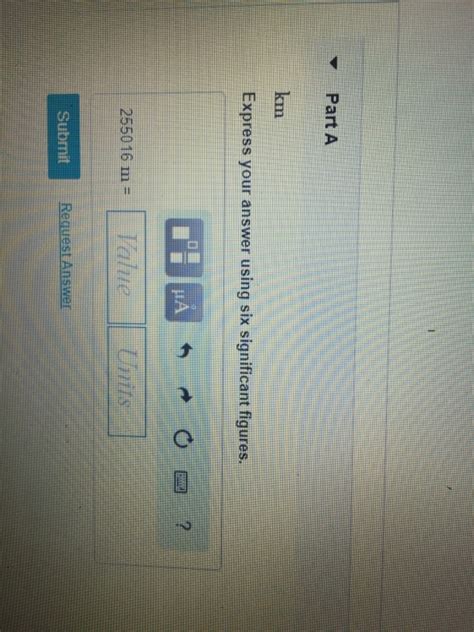 Solved Part A Km Express Your Answer Using Six Significant