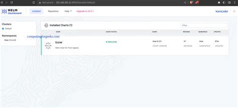 How To Manage Your Helm Charts Using Helm Dashboard ComputingForGeeks