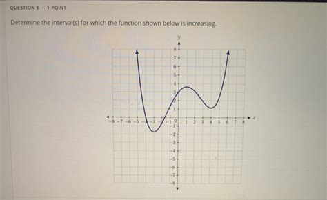 solved question 6 1 point determine the interval s for