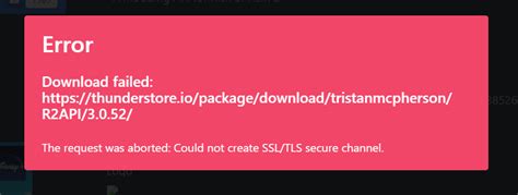 Download Failed · Issue 373 · Thunderstore Iothunderstore · Github