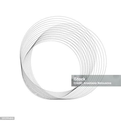 선에서 추상화 그림 검은 색 동적 모양 선이있는 벡터 추상 배경 디자인 일러스트레이션 0명에 대한 스톡 벡터 아트 및 기타