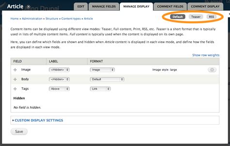 Exploring The New Drupal 8 Display Modes Drupalizeme