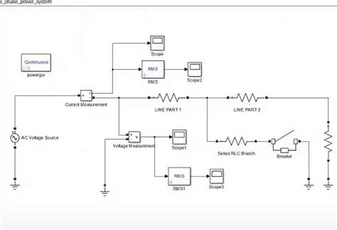 Simulink Model Of A Simple Single Phase Power System Using Matlab